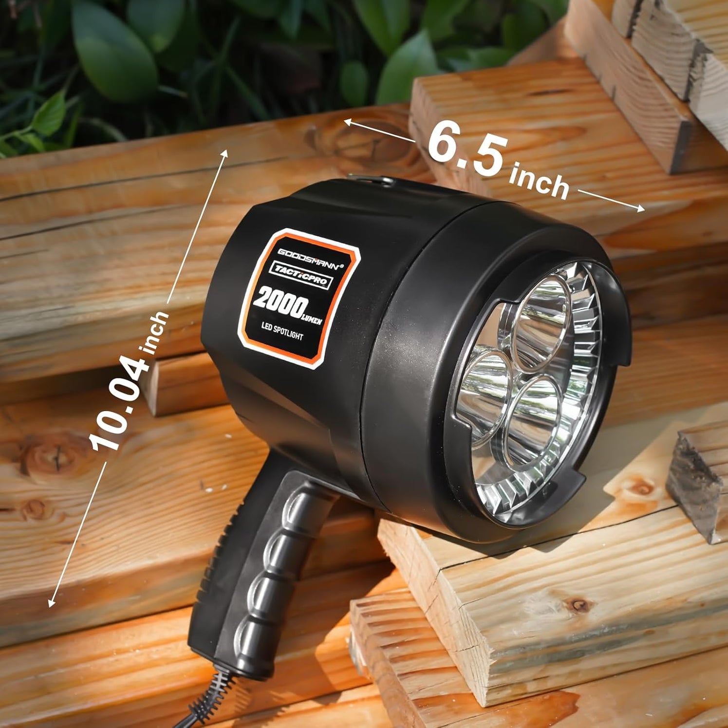 GOODSMANN Spotlight 12 Volt Spotlight Led 2000 Lumen Boat Handheld Spo ...